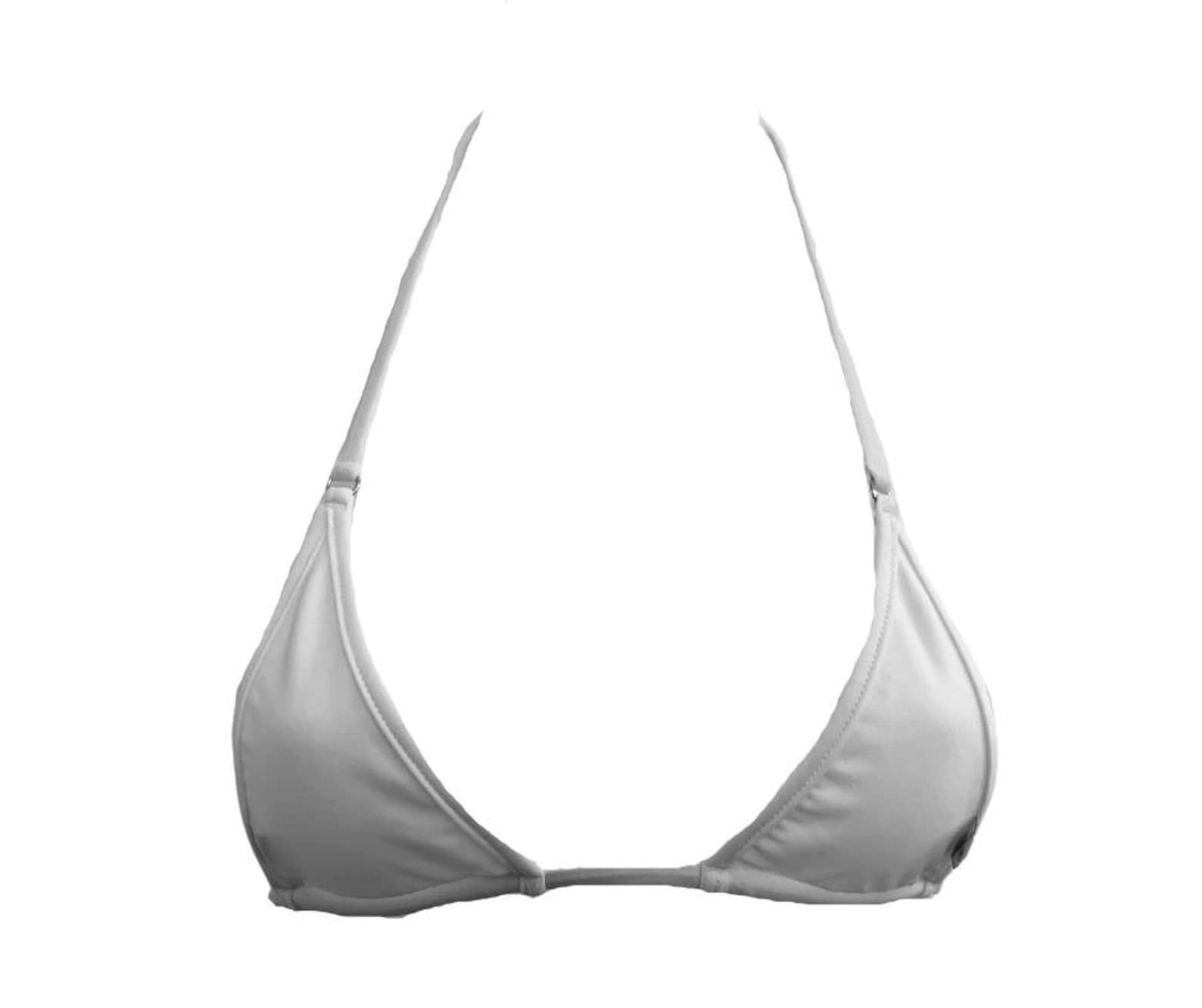 Angel White Micro Bikini String Swimwear, White Minimal Coverage Bikini ...