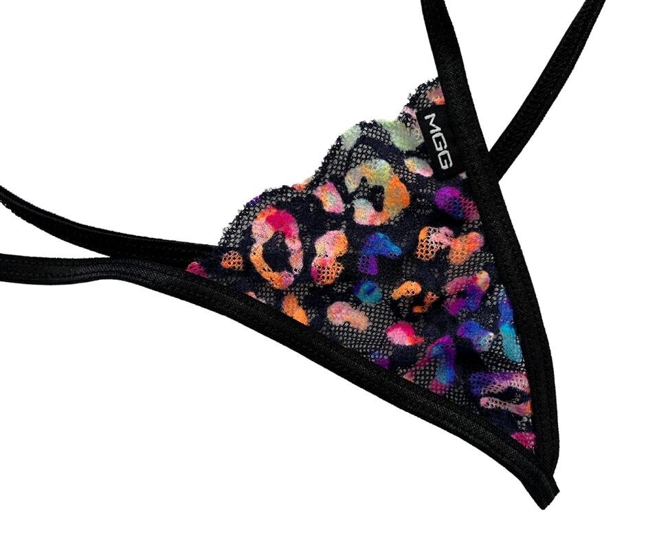 Low Rise Lace G-string, Leopard Print Lace, Sexy Lace G-string Panty ...