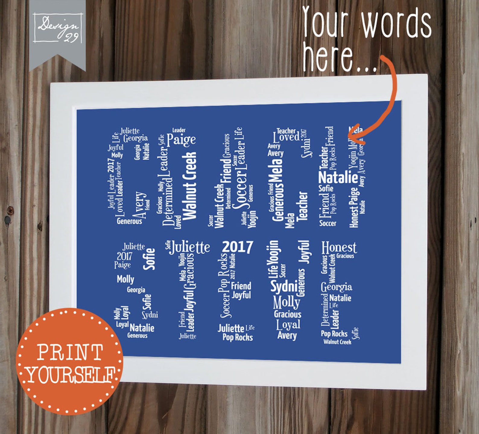 COACH GIFT Your Team Names Form a Name/word Coach Appreciation Gift ...