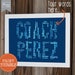COACH GIFT Your Team Names Form a Name/word Coach Appreciation Gift ...