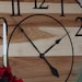 Hickory Wood Clock, Regular Numbers, Wooden Clock, Large Wall Clock ...