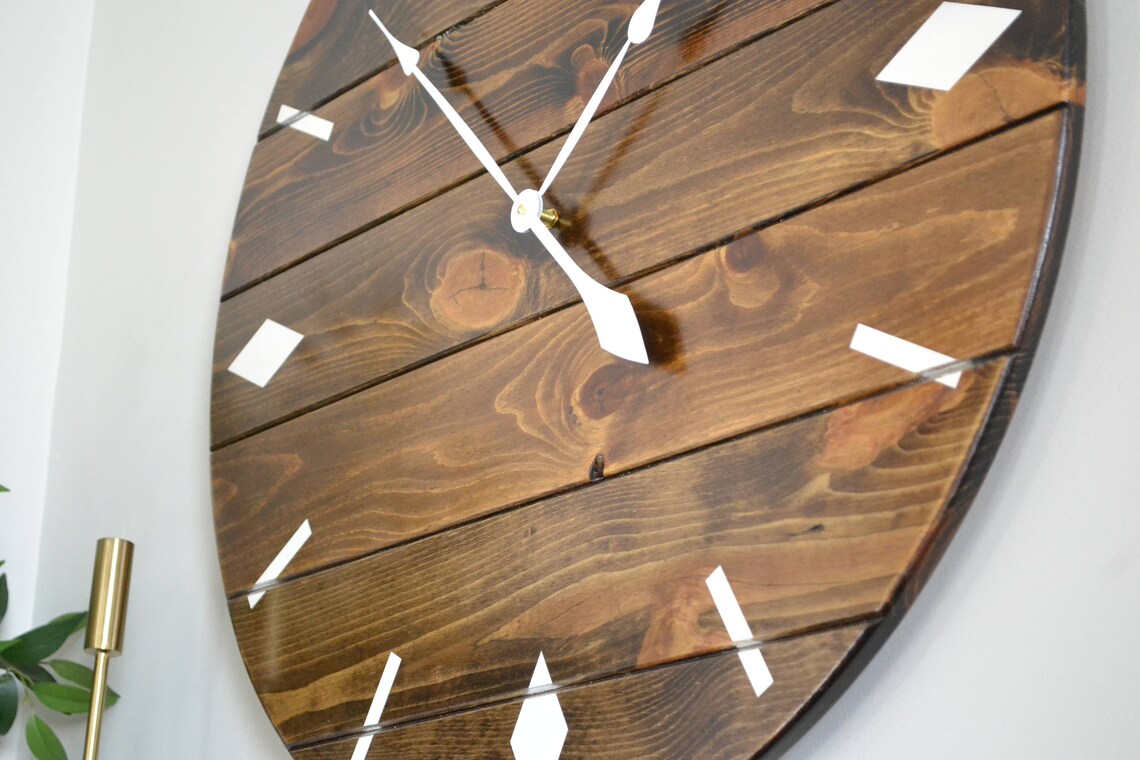 Mid Century Modern Wall Clock Retro Clock Minimalist Wall | Etsy