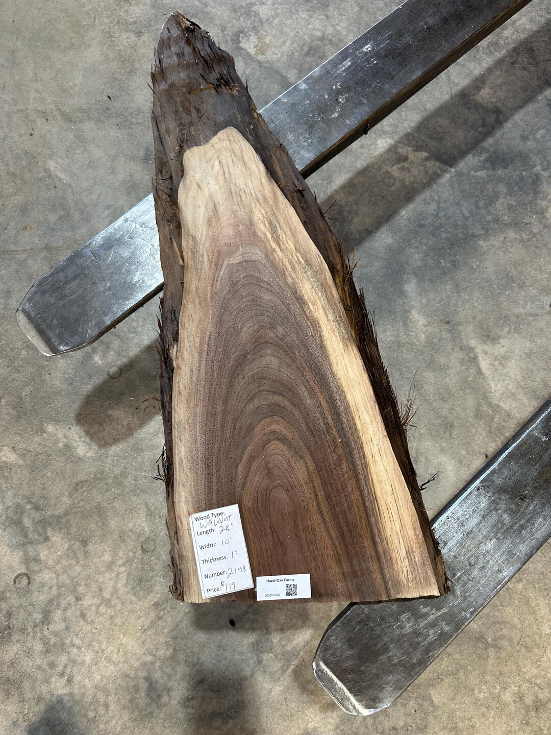 Black Walnut Slab #2148, Live Edge Slab, Unfinished, Free Shipping - Etsy