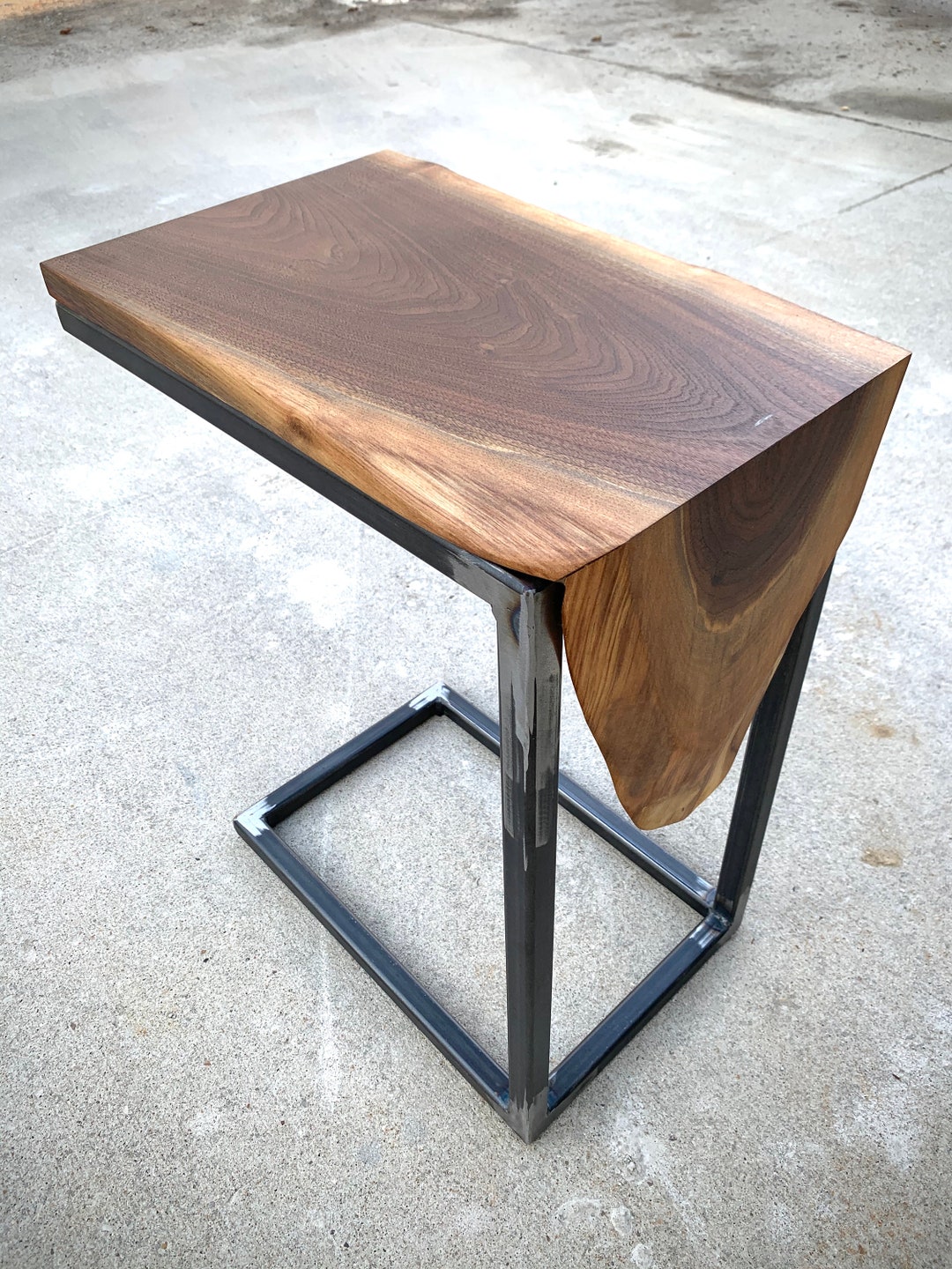 Waterfall C Table, Laptop Table, Side Table, Industrial Side Table, End ...