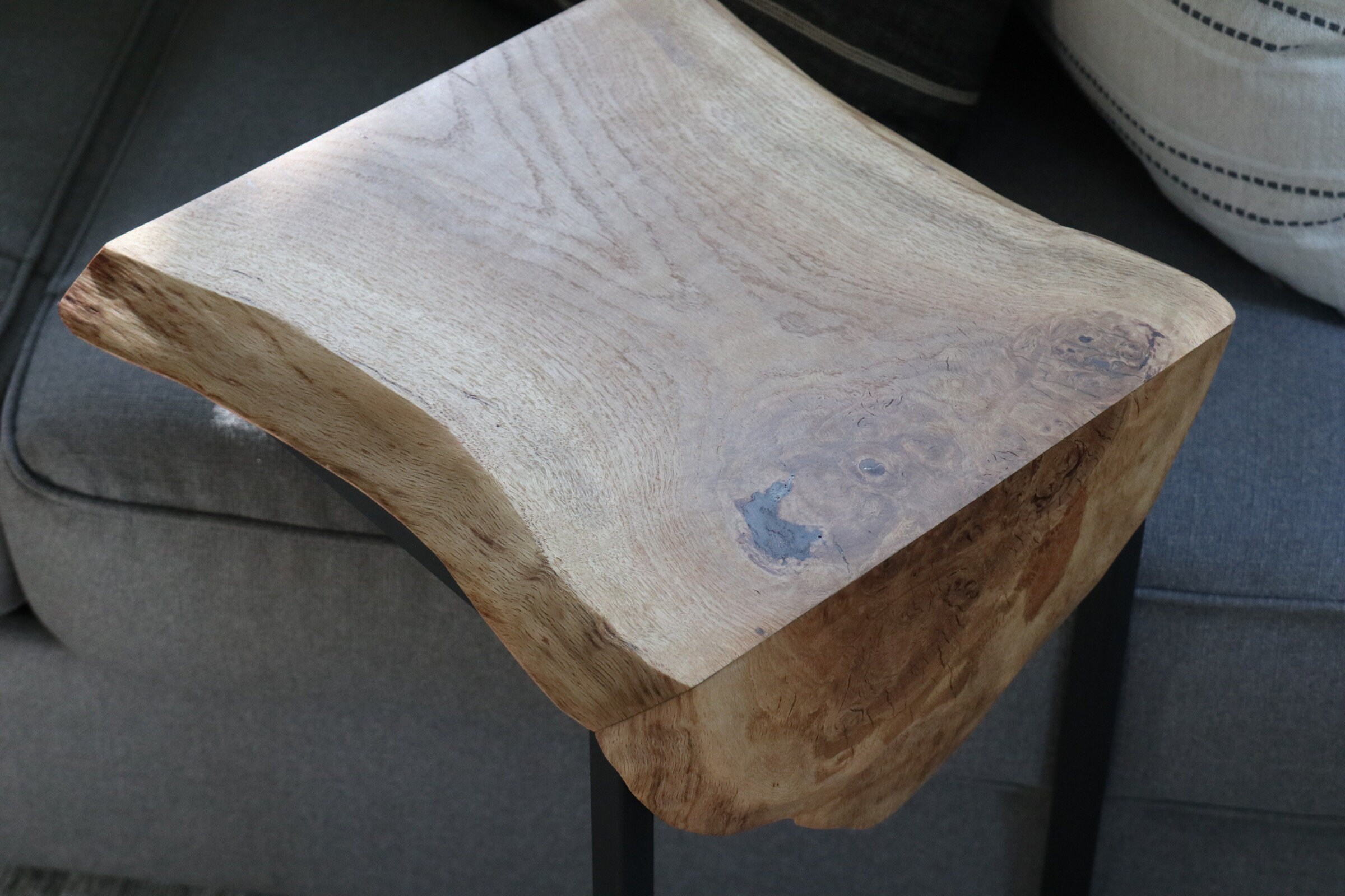 Live Edge White Oak Waterfall C Table - Etsy