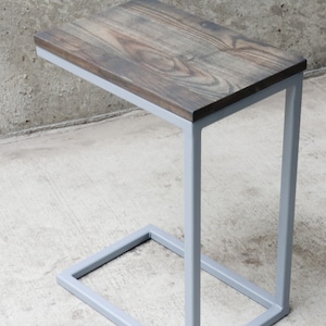 Grey C Table, Laptop Table, Side Table, Industrial Side Table, End ...