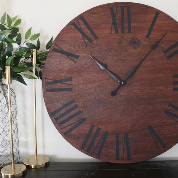 Walnut Clock - Etsy