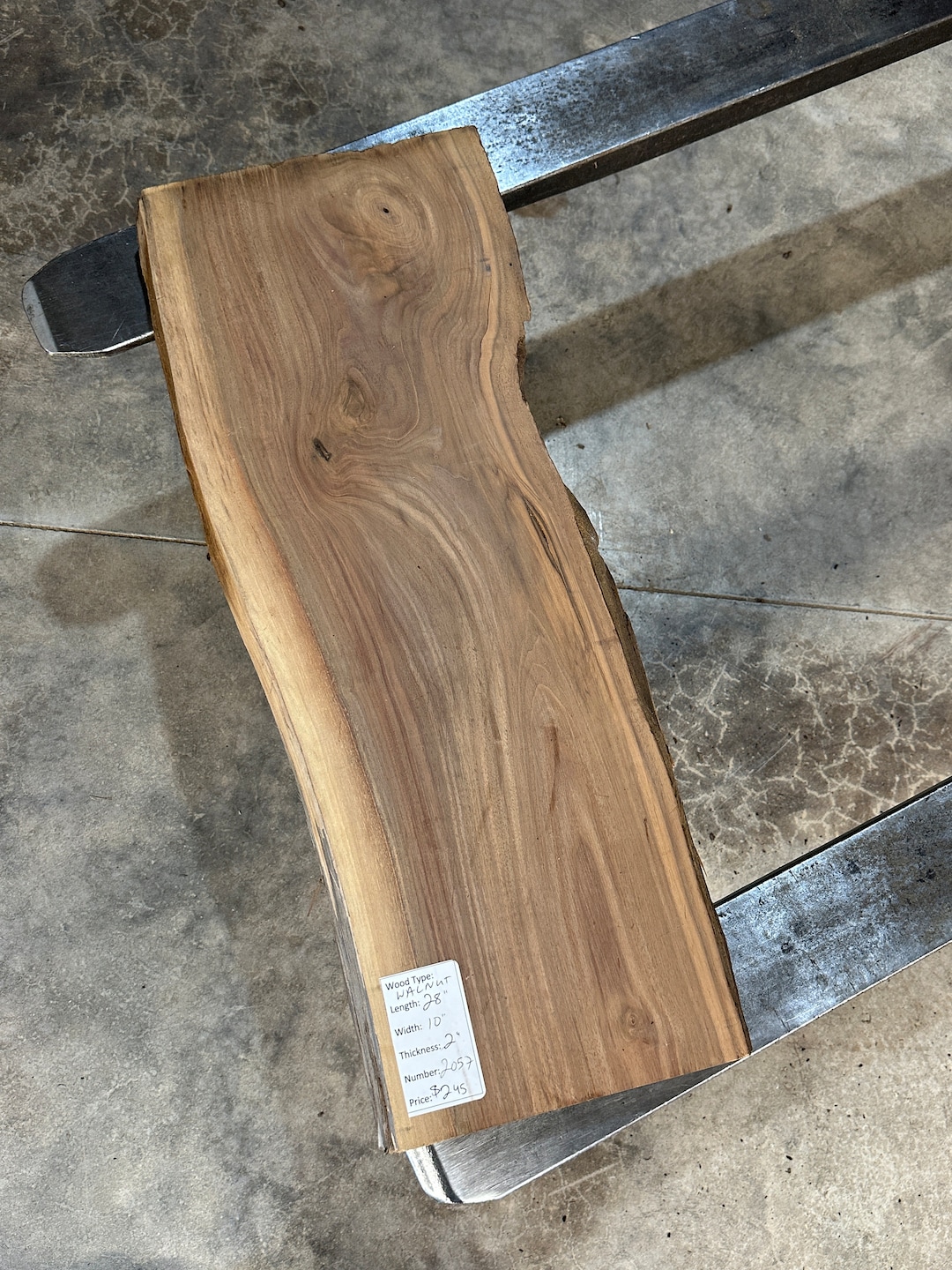 Black Walnut Slab #2057, Live Edge Slab, Unfinished, Free Shipping - Etsy