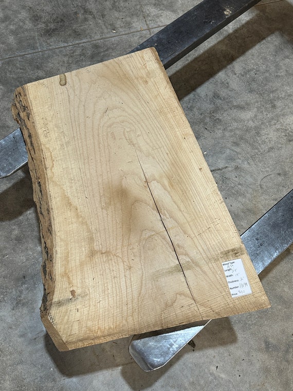 White Ash Wood Slab HARDWOOD KILN DRIED PLANED GERMAN ELM SQUARE EDGED