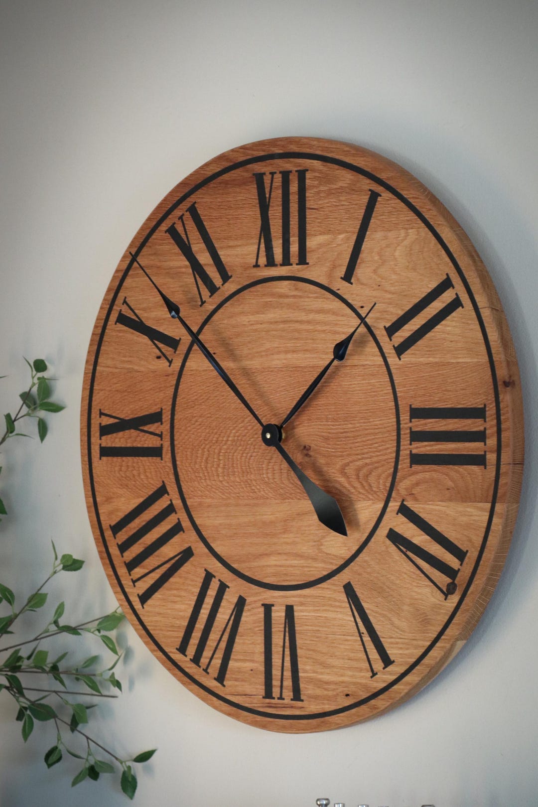 26 Inch White Oak Clock, Handmade, In-stock - Etsy