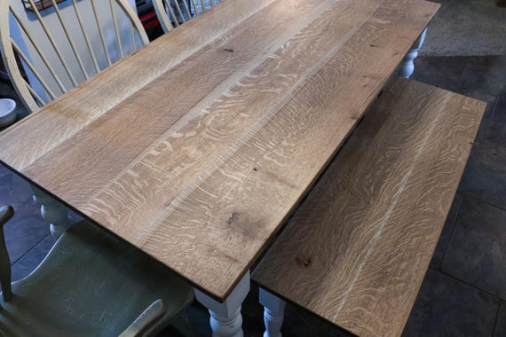 Quarter Sawn Oak Farmhouse Table