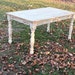 IN STOCK Spalted Maple Farmhouse Dining Table, White-distressed Paint ...