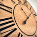 Quartersawn White Oak Clock, Large Wall Clock, Wooden Clock, Roman ...