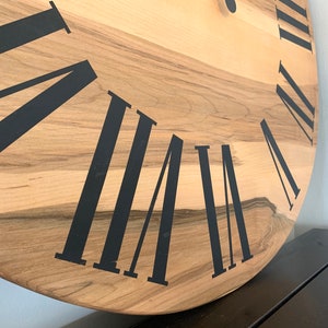 Rustic Maple Clock, Wooden Clock, Large Wall Clock, Farmhouse Clock - Etsy