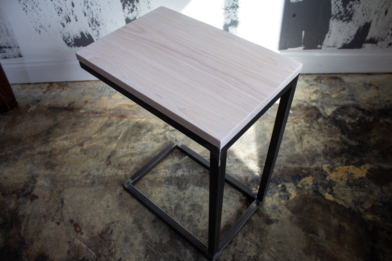 C Table, Laptop Table, Side Table, Industrial Side Table, End Table ...