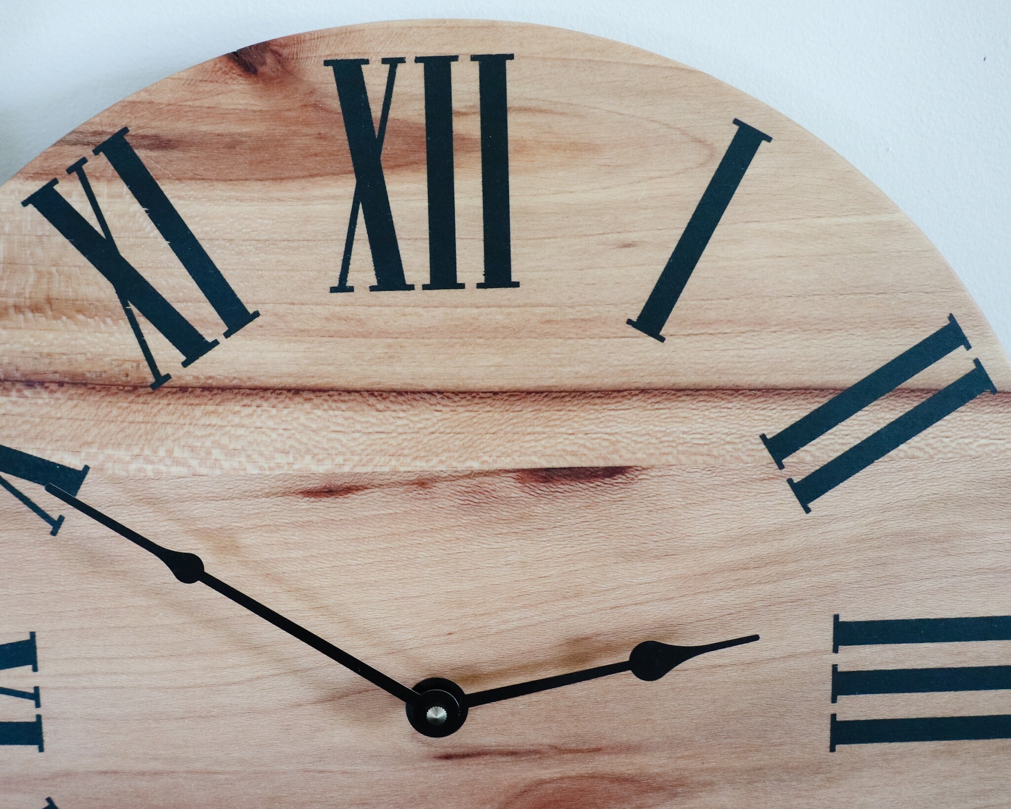 Flat Sawn Sycamore Wall Clock 18 Clock Large Wall - Etsy