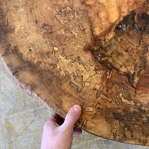 Spalted Sycamore Cookie Industrial Coffee Table - Etsy