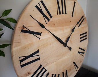 Maple Wood Clock - Etsy