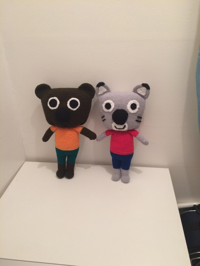Mouk and Chavapa Amigurumi Toys from the Cartoon Series | Etsy