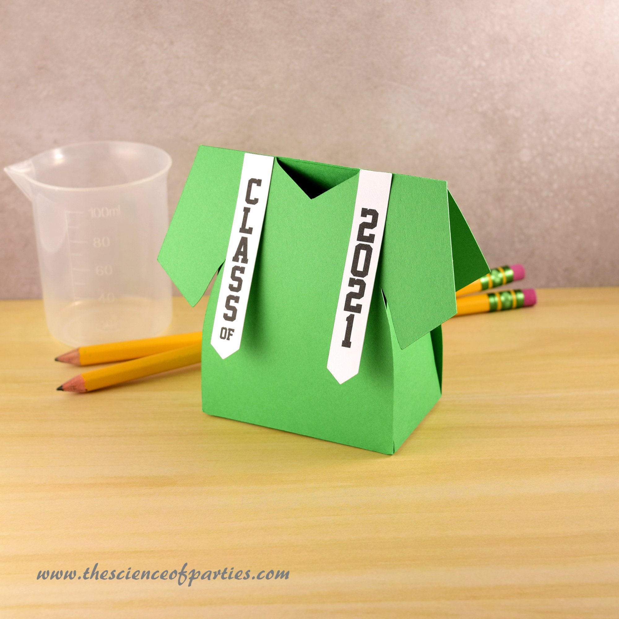 Green Graduation Gown Favor Boxes Class of 2020 2021 2022 - Etsy