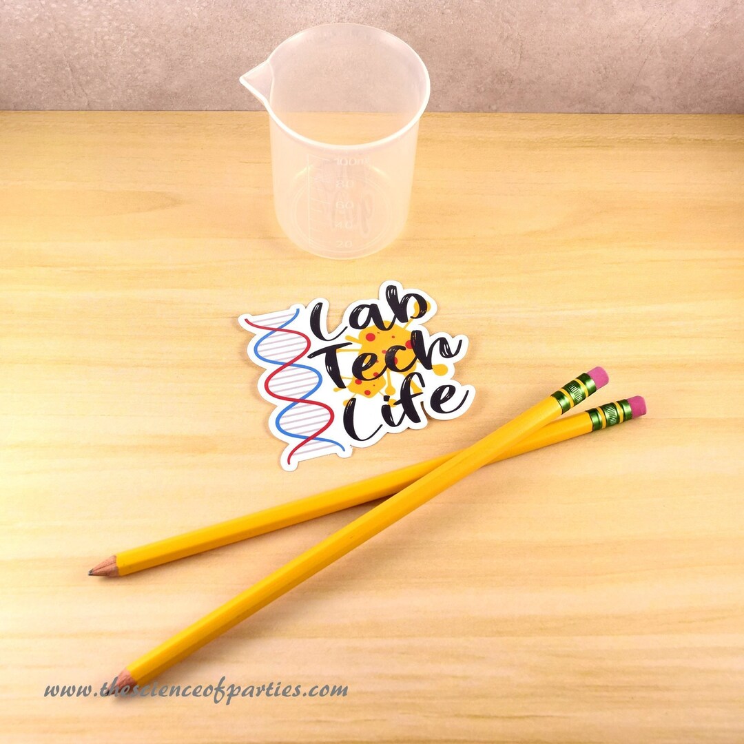 DNA Lab Tech Life Sticker Med Tech Sticker - Etsy