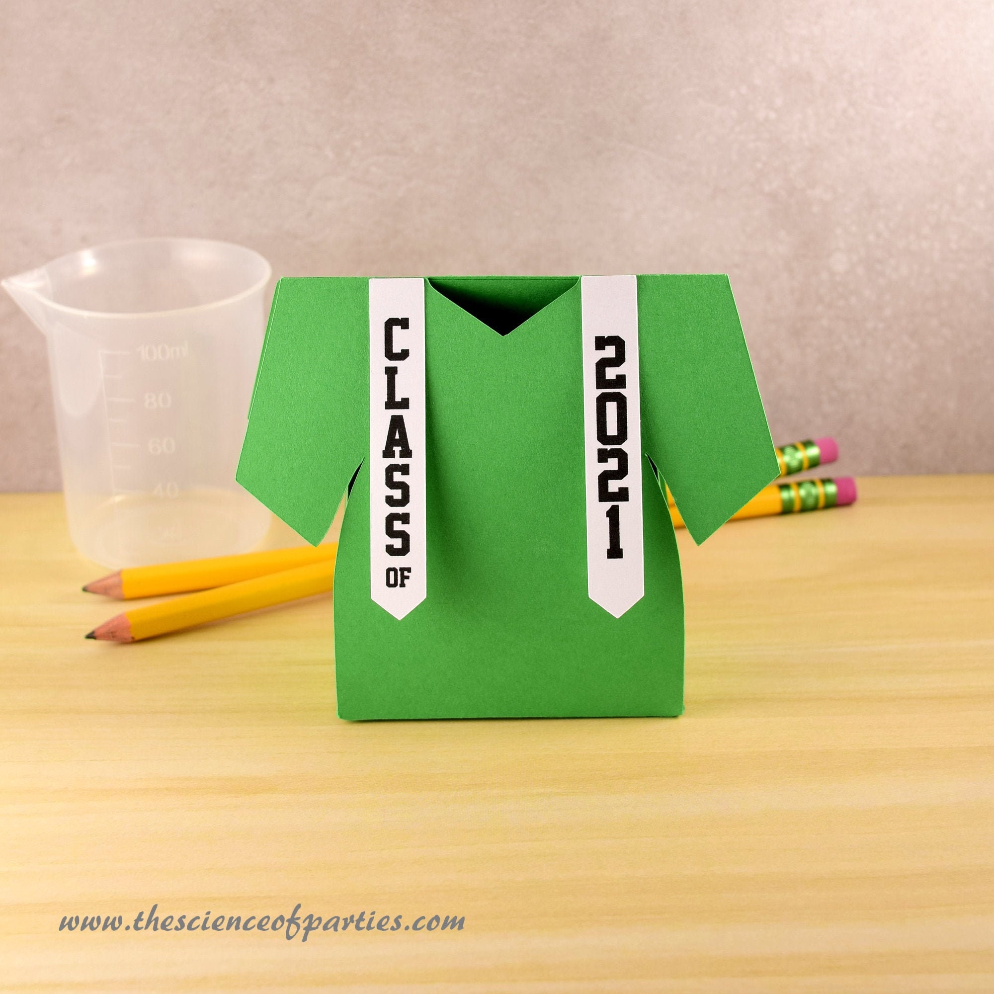 Green Graduation Gown Favor Boxes Class of 2023 2024 2025 - Etsy