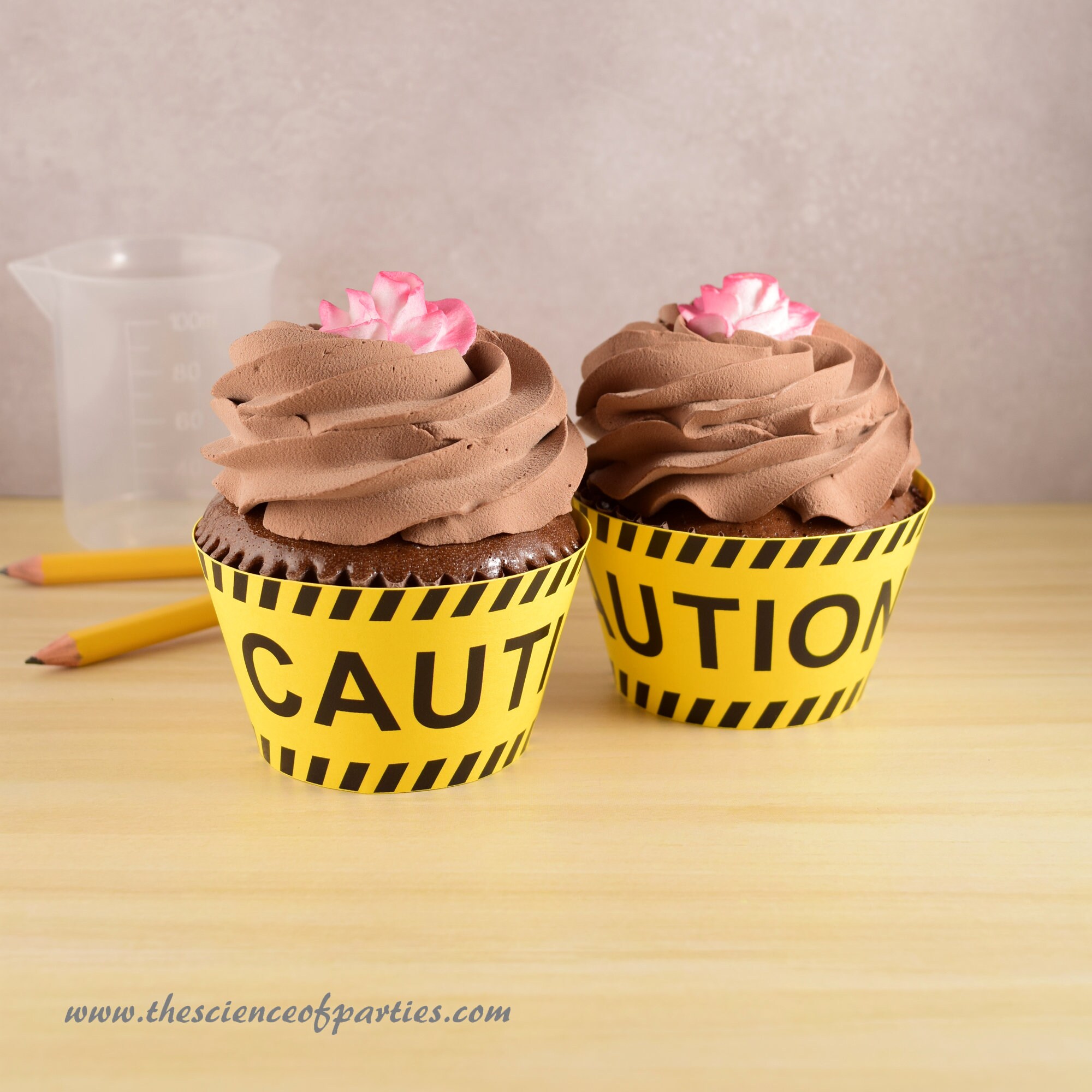 Yellow Caution Tape Cupcake Wraps Crime Scene, Police Line ...