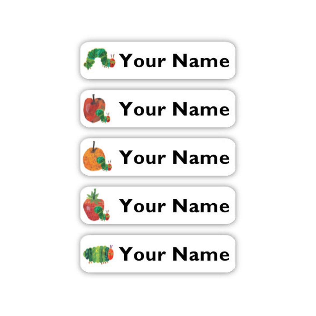 The Very Hungry Caterpillar™ Personalized Iron-on Permanent Laundry ...
