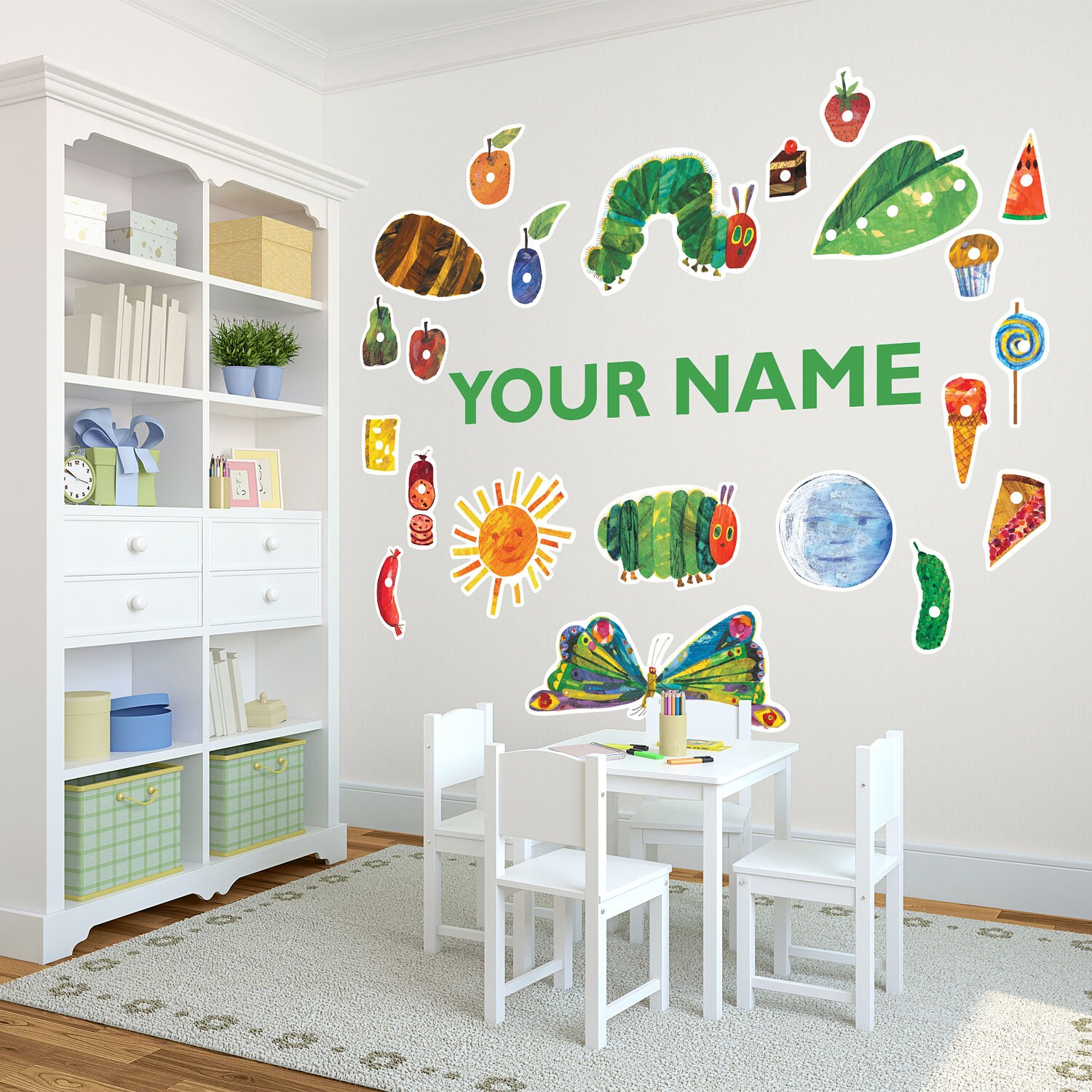Life Size the Very Hungry Caterpillar™ Personalized Name Wall - Etsy