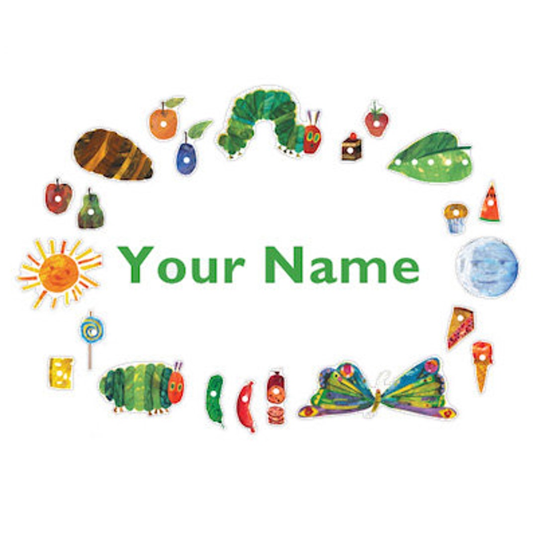The Very Hungry Caterpillar™ Personalized Name Wall Decals for Kids ...