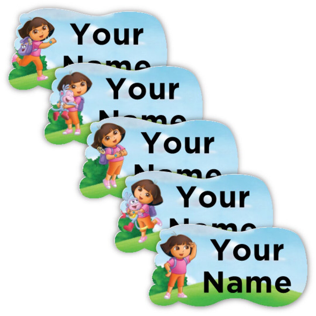 Dora the Explorer™ Personalized Scuff-proof Shoe Labels Left and Right ...