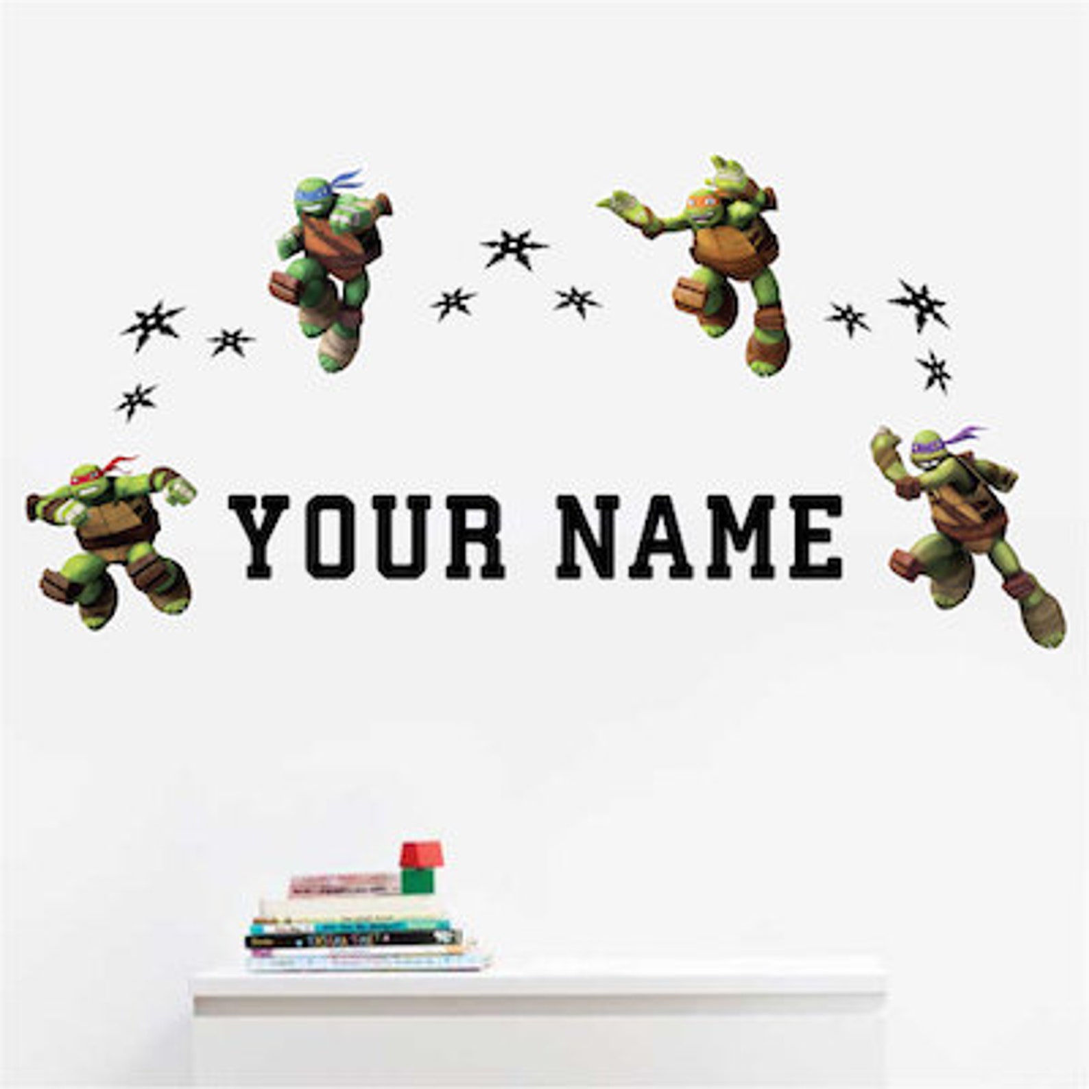 Teenage Mutant Ninja Turtles™ Personalized Name Wall Decals for Kids ...