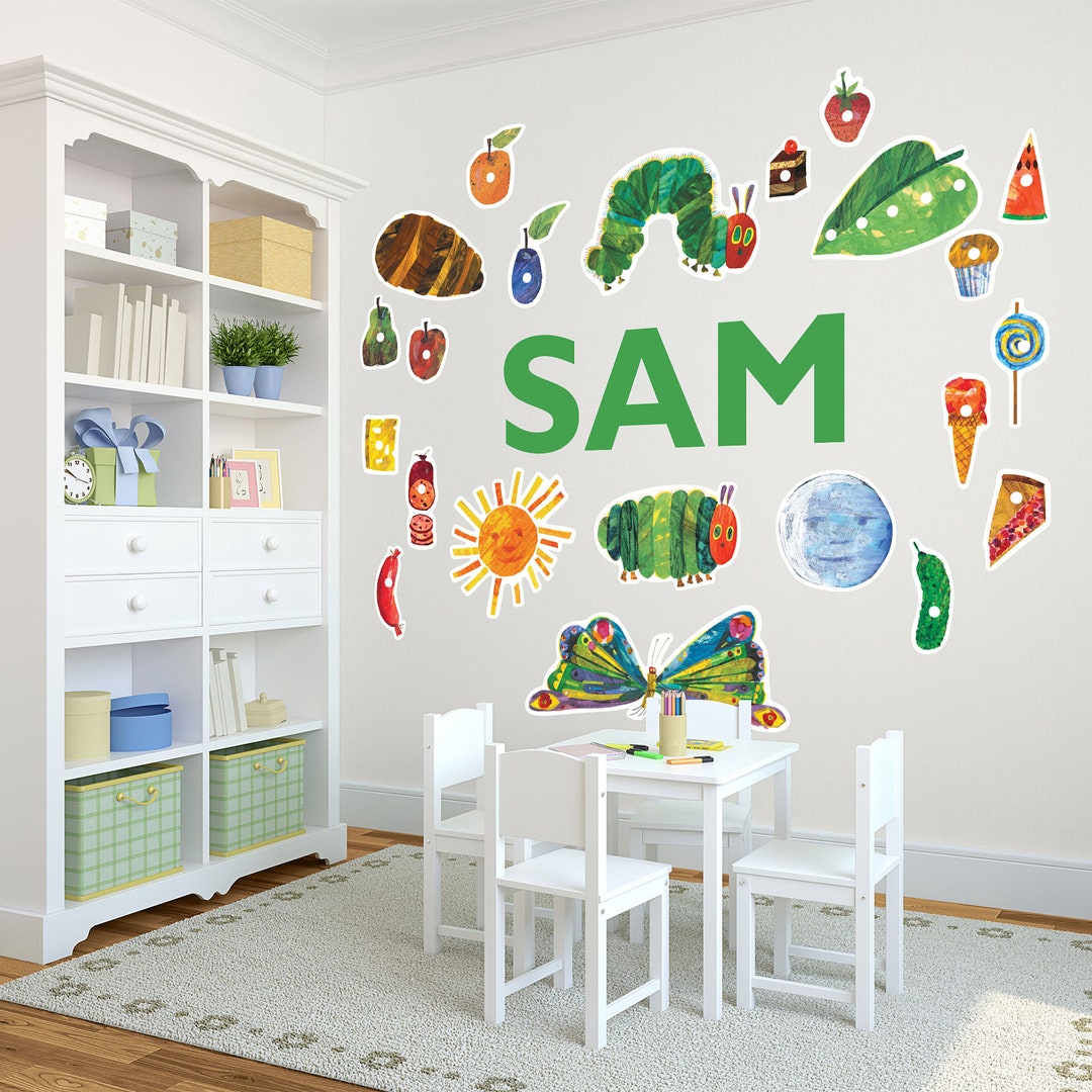 Life Size the Very Hungry Caterpillar™ Personalized Name Wall Decals ...
