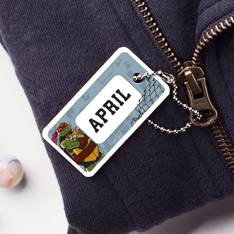 Teenage Mutant Ninja Turtles™ Personalized Mini Scuff-proof Bag Tags ...