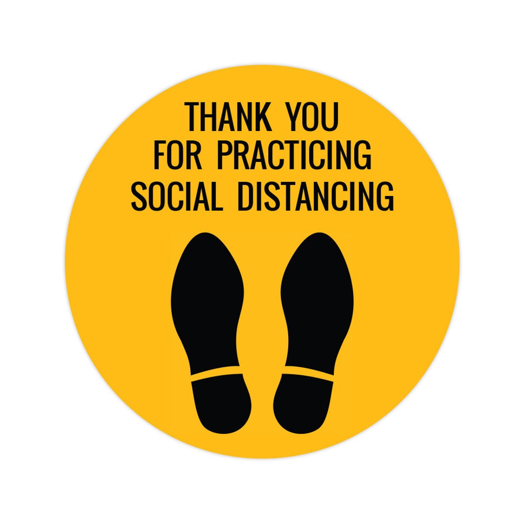 Social Distancing Safety Floor Decal Marker - Etsy