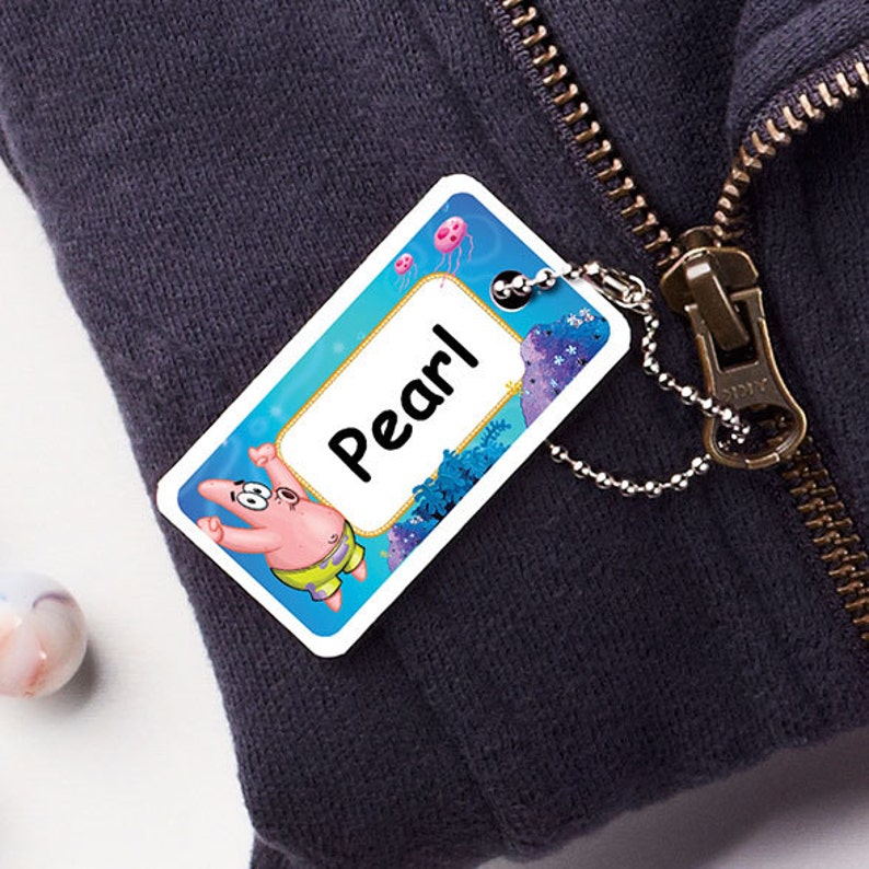 Spongebob Squarepants™ Personalized Mini Scuff-proof Bag Tags for Kids ...