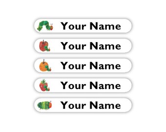 Caterpillar labels | Etsy