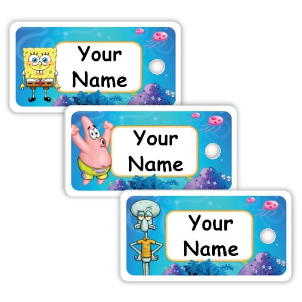 Spongebob Favor Tag - Etsy