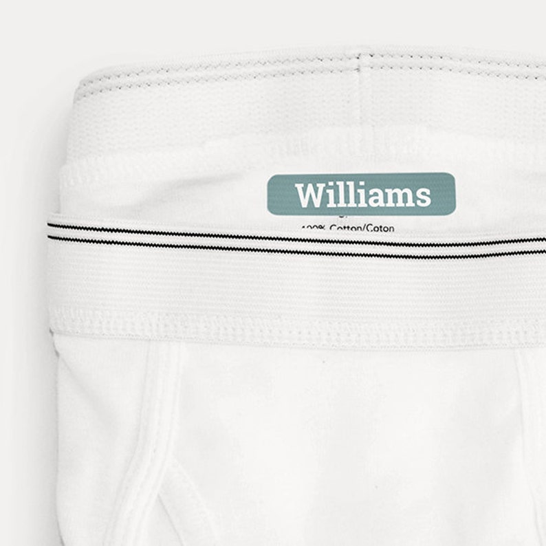 Personalized Iron-on Permanent Laundry Safe Labels for Adults - Etsy