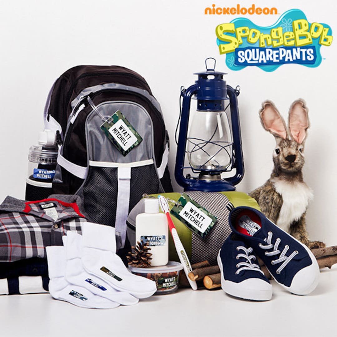 Spongebob Squarepants™ Personalized Camp Package Including Labels and ...