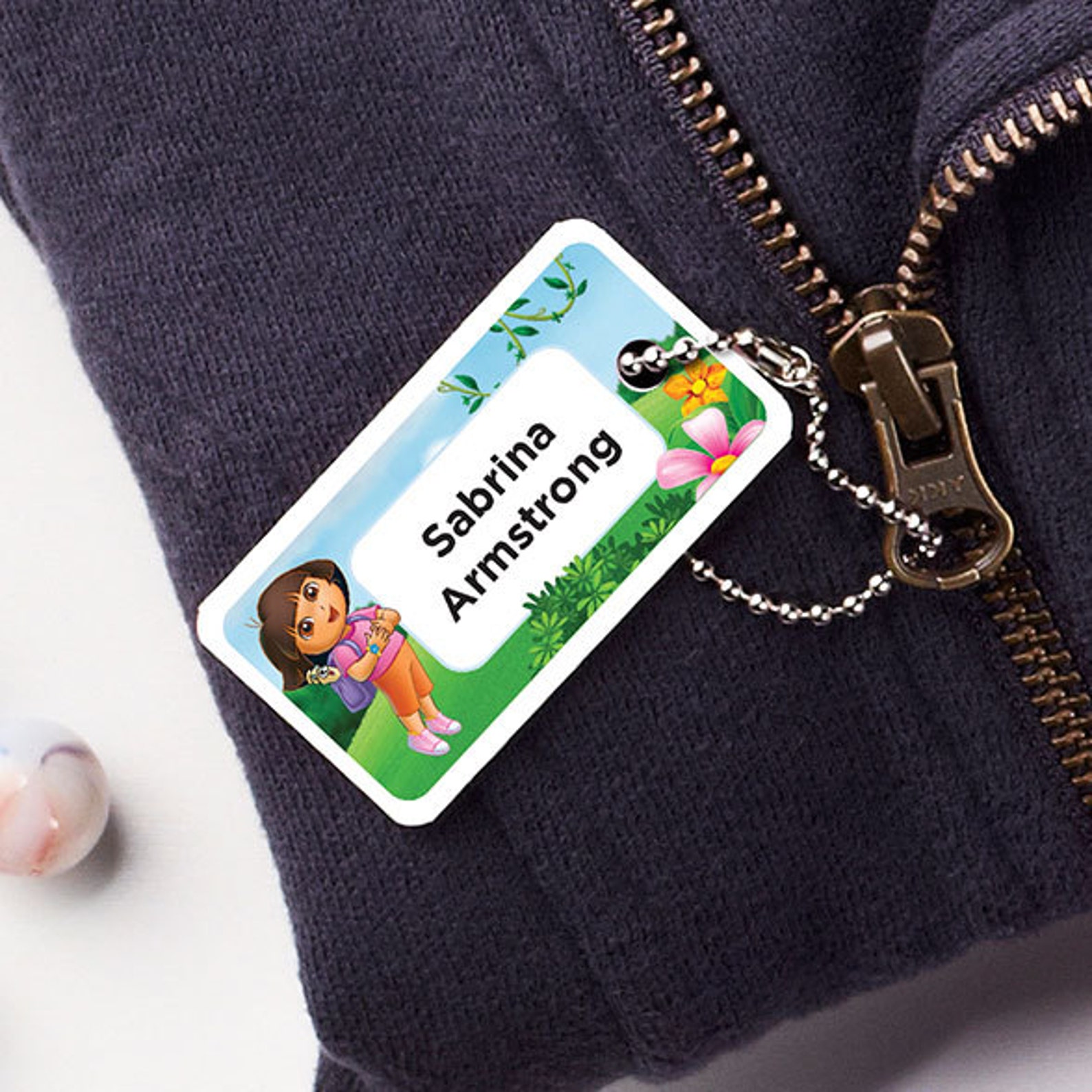 Dora the Explorer™ Personalized Mini Scuff-proof Bag Tags for Kids - Etsy