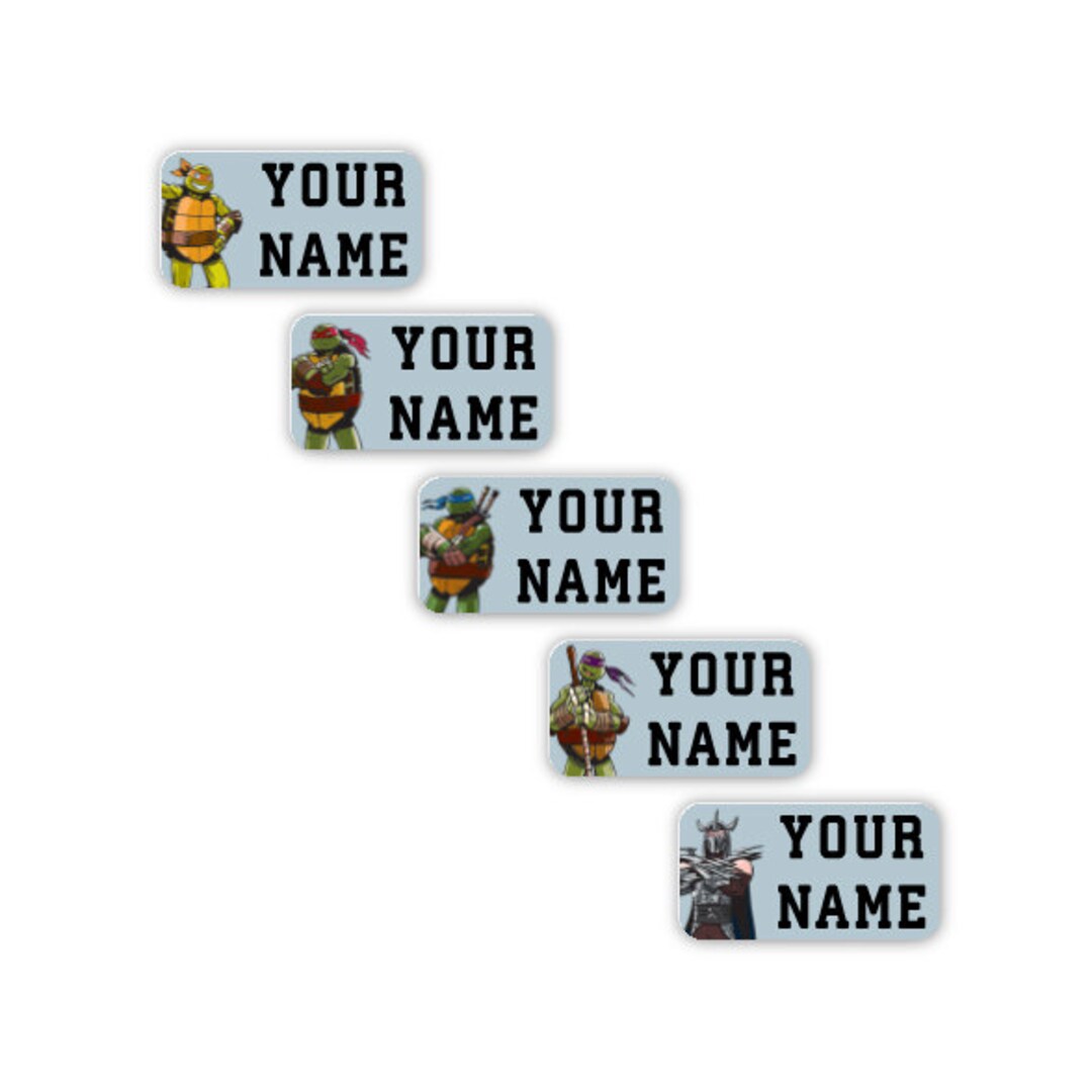 Teenage Mutant Ninja Turtles™ Personalized Clothing Labels for Tags ...