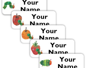 Caterpillar labels | Etsy