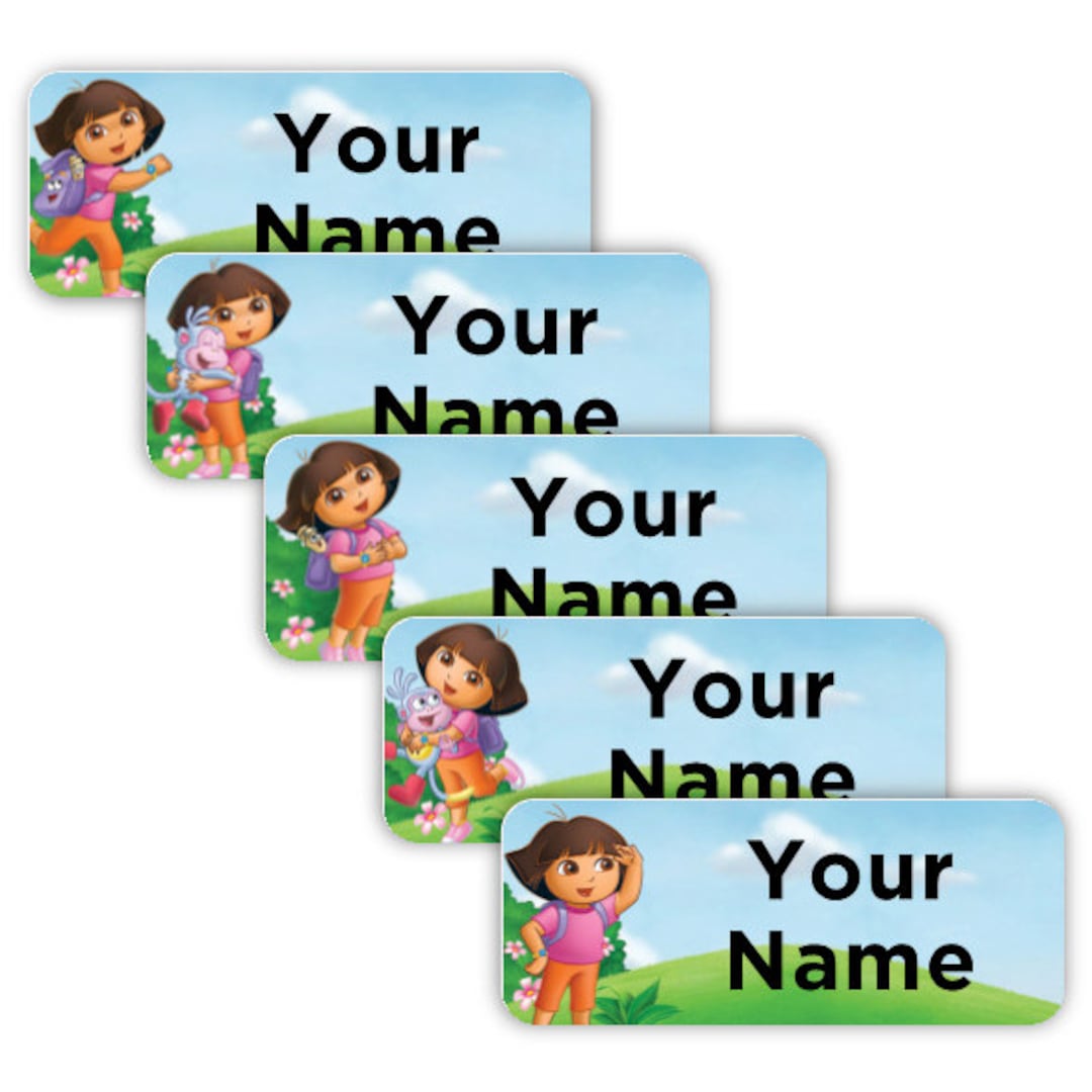 Dora the Explorer™ Personalized Durable Waterproof Original Labels for ...
