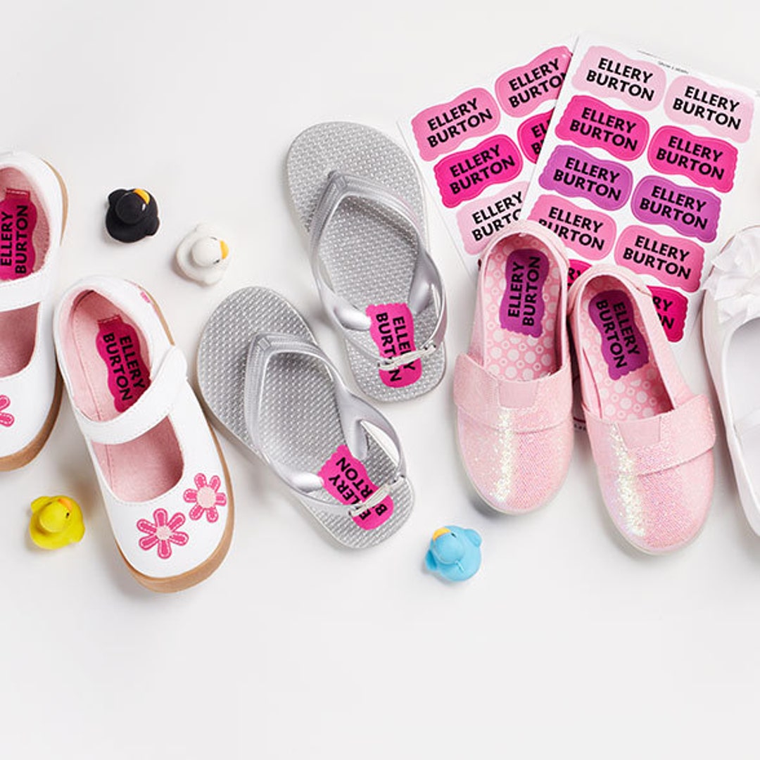 Personalized Scuff-proof Shoe Labels Left and Right Foot for Kids - Etsy