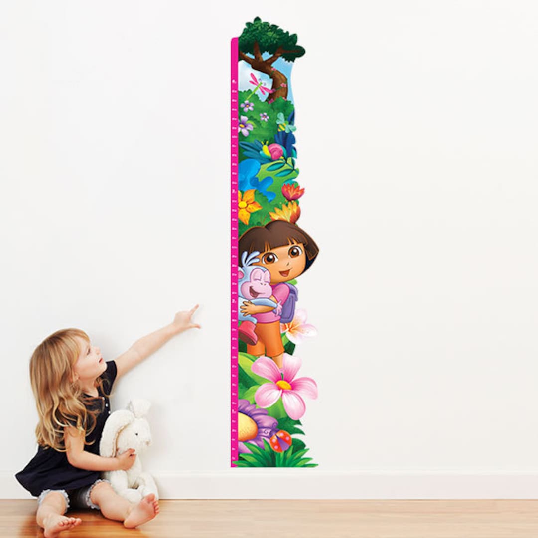 Dora the Explorer™ Personalized Growth Chart Decals for Kids Bedroom ...