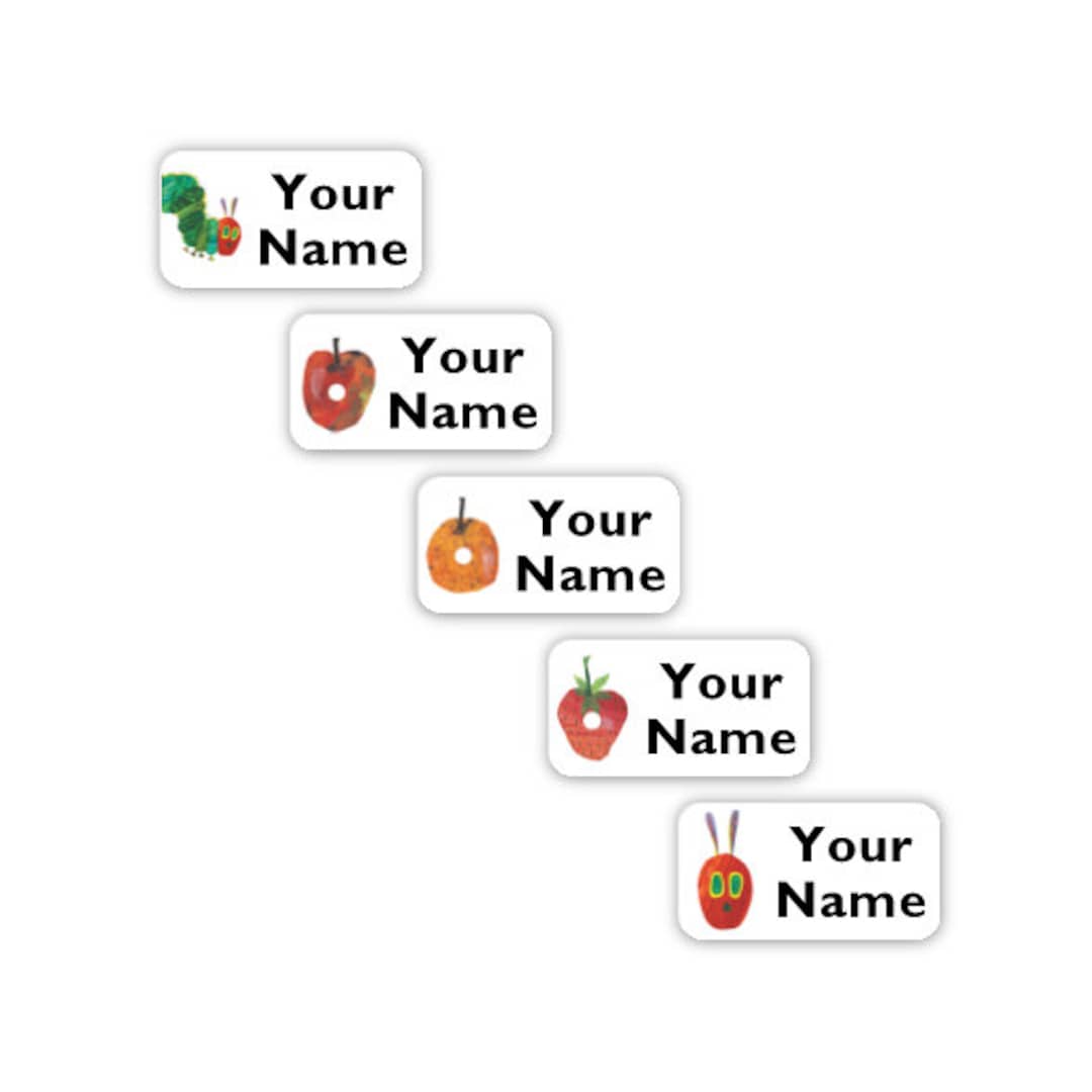 The Very Hungry Caterpillar™ Personalized Clothing Labels for Tags ...