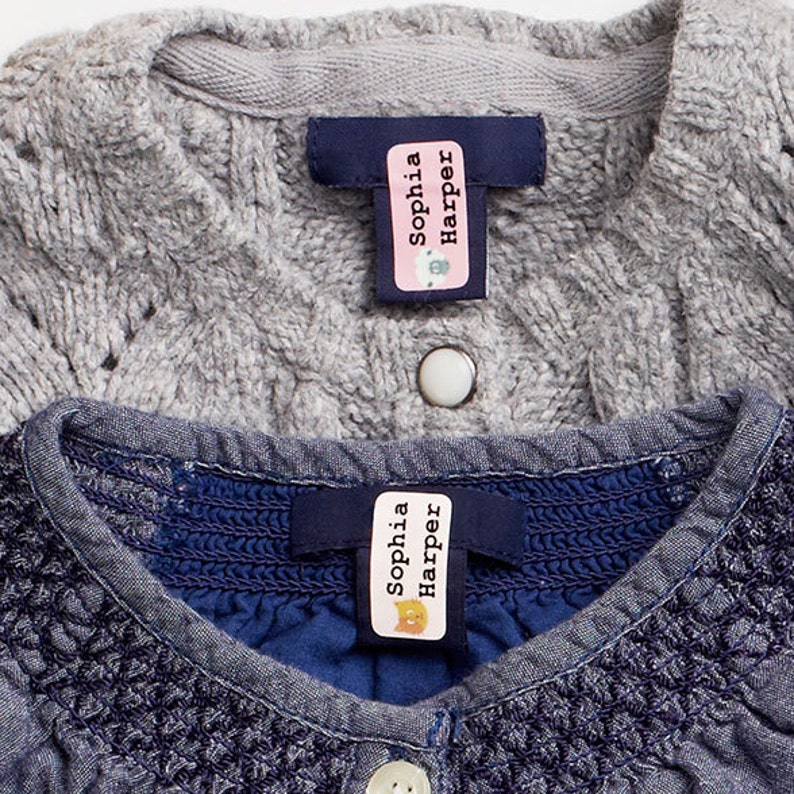 Personalized Clothing Labels for tags Stick-eez™ Clothing | Etsy