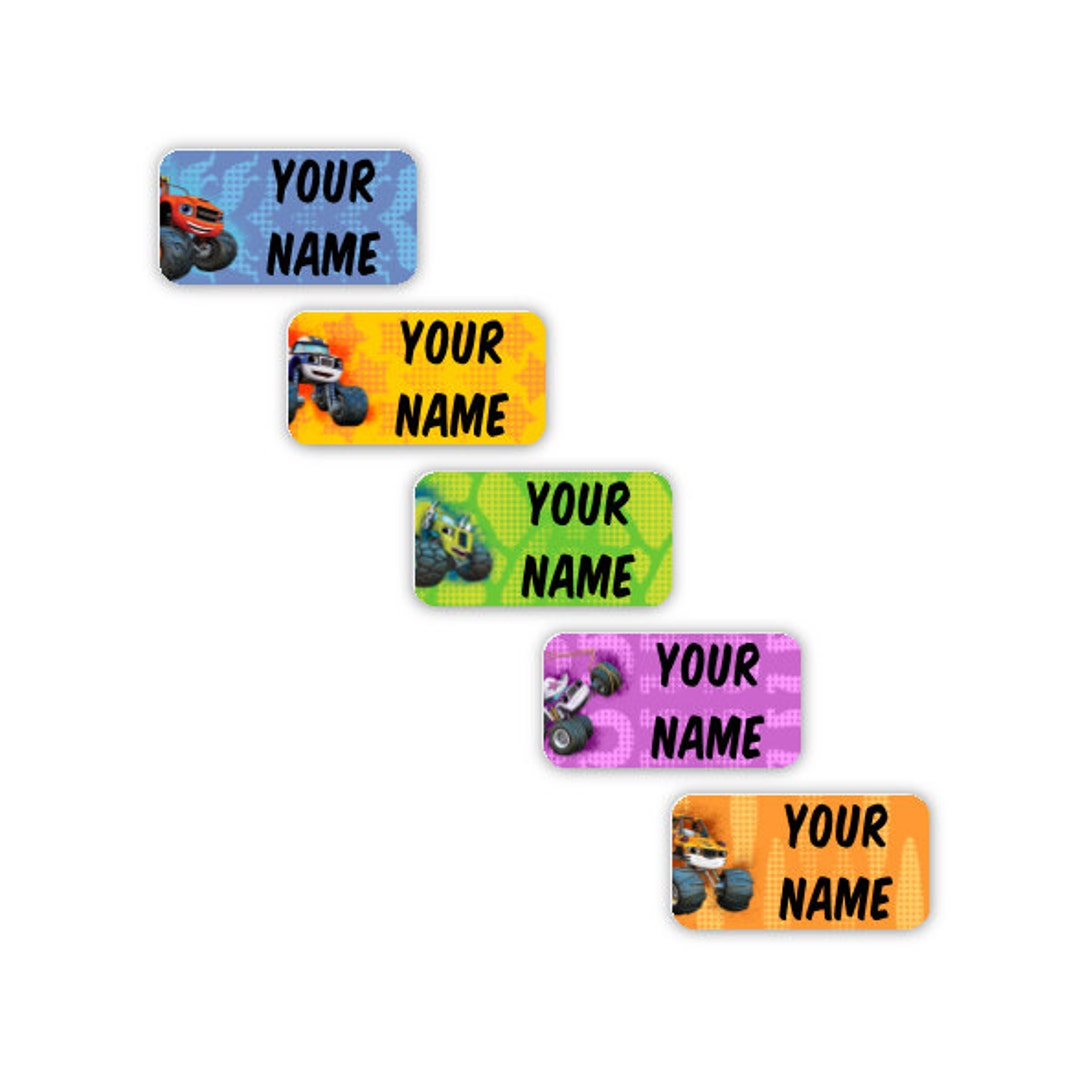 Blaze and the Monster Machines™ Personalized Clothing Labels for Tags ...
