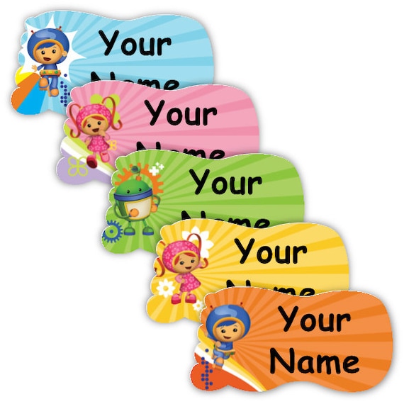 Team Umizoomi™ Personalized Scuff-proof Shoe Labels Left and | Etsy